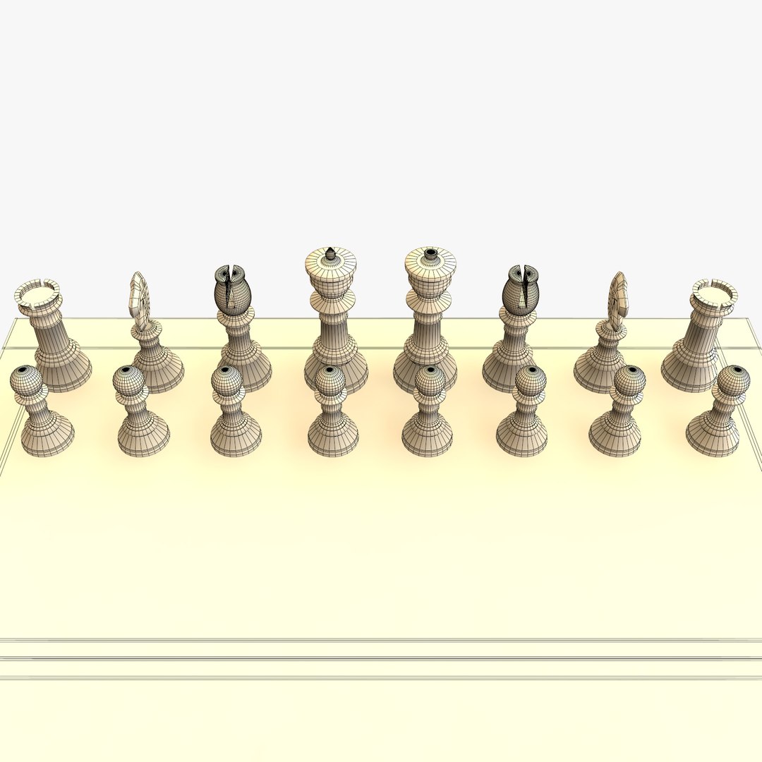 Chess Set 3d Model