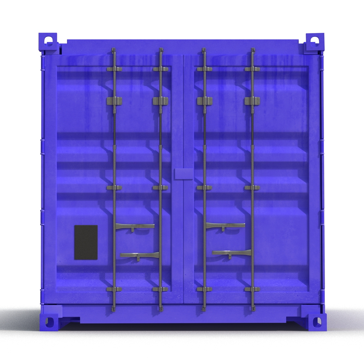3d collapsible iso container blue