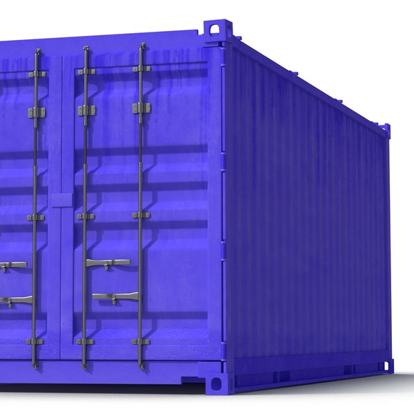 3d collapsible iso container blue