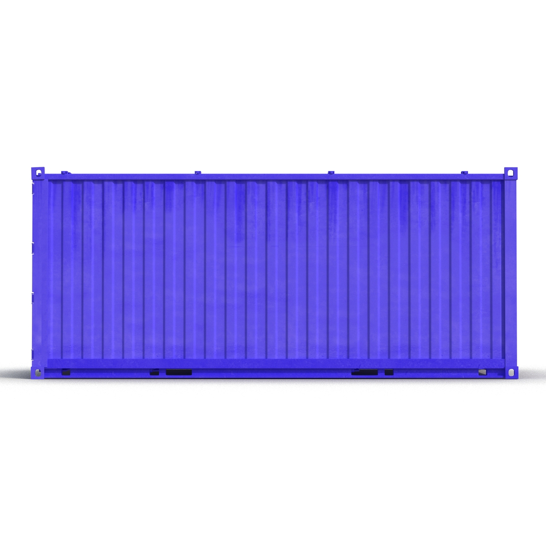 3d Collapsible Iso Container Blue