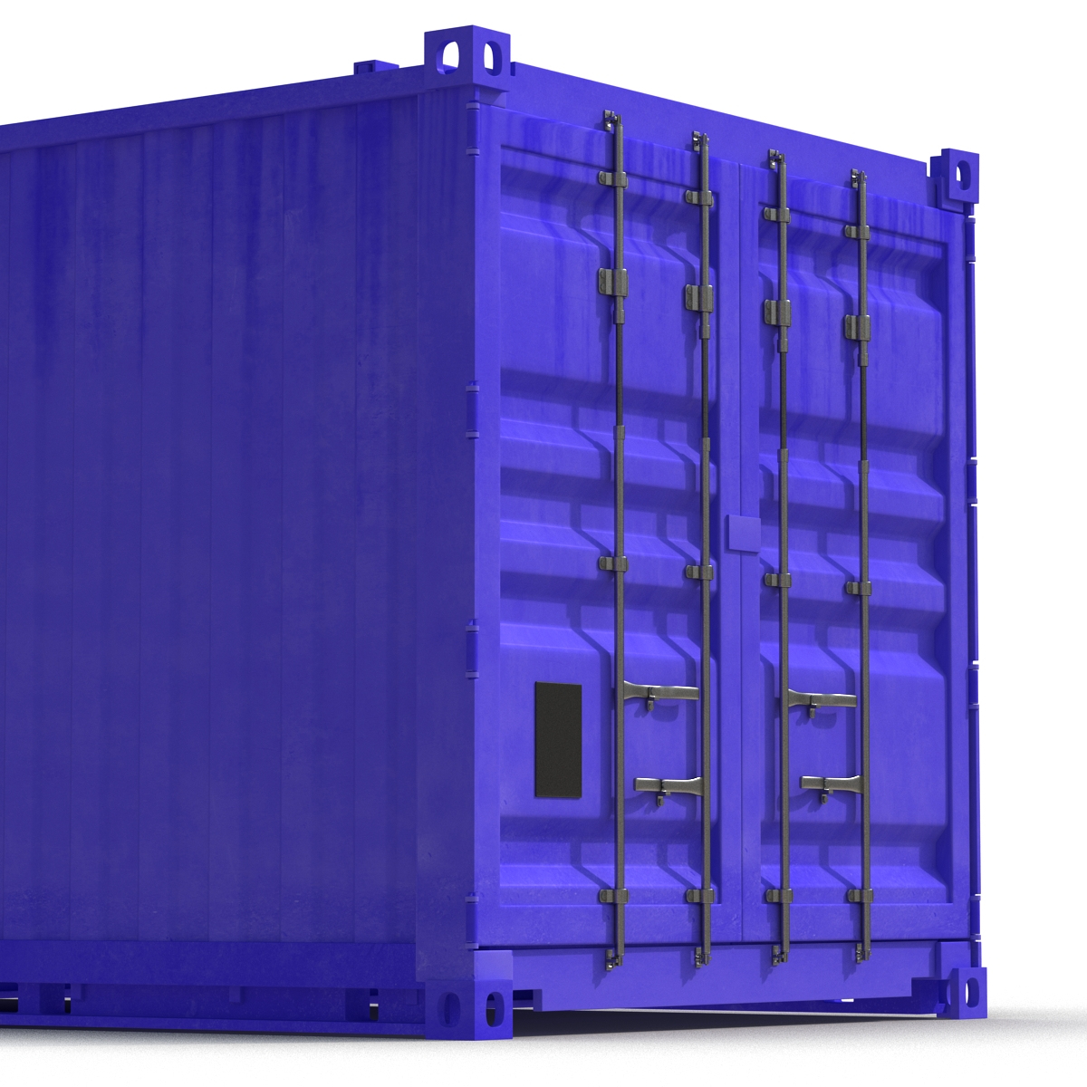 3d collapsible iso container blue