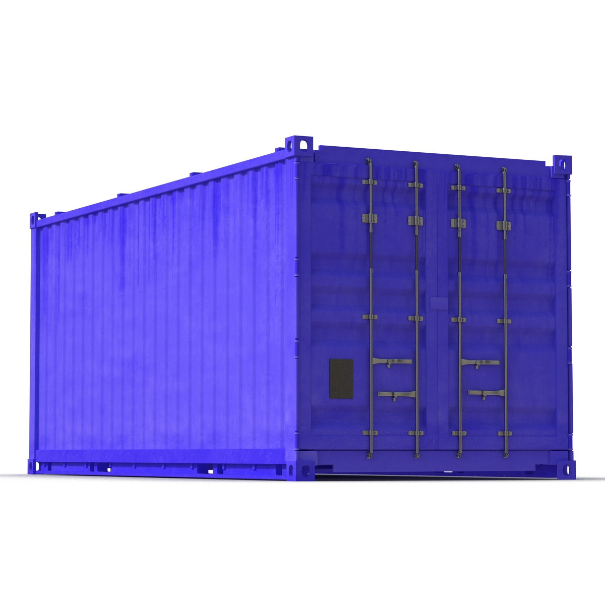 3d collapsible iso container blue