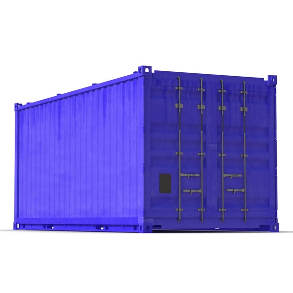 3d collapsible iso container blue