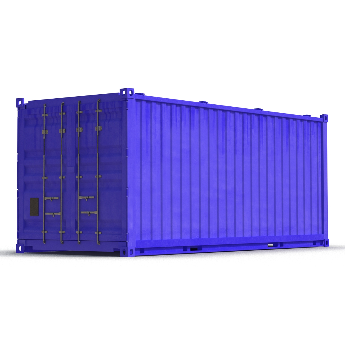 3d collapsible iso container blue