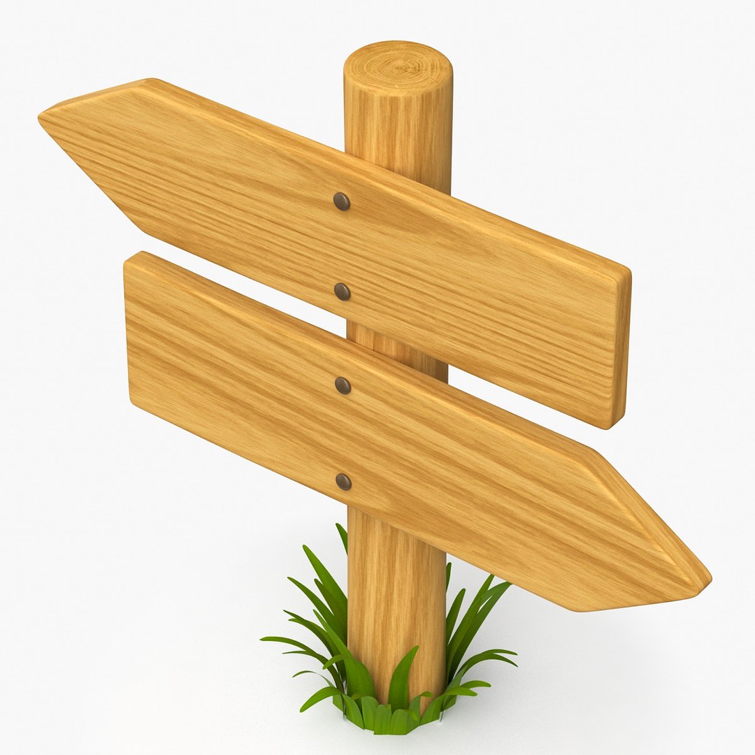 Trail Sign 3D Model - TurboSquid 1542235