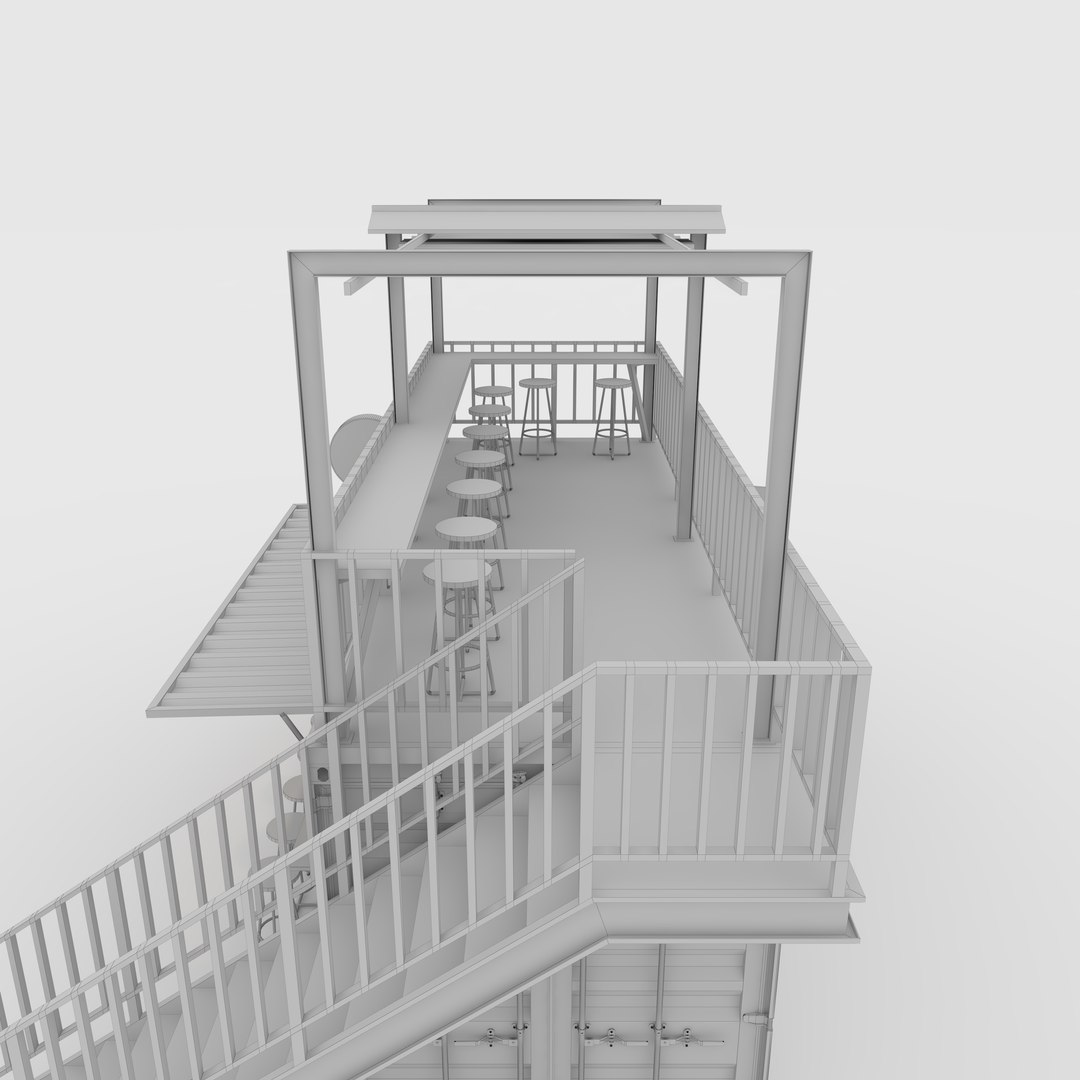 3D Container Bar 1 - TurboSquid 2124861