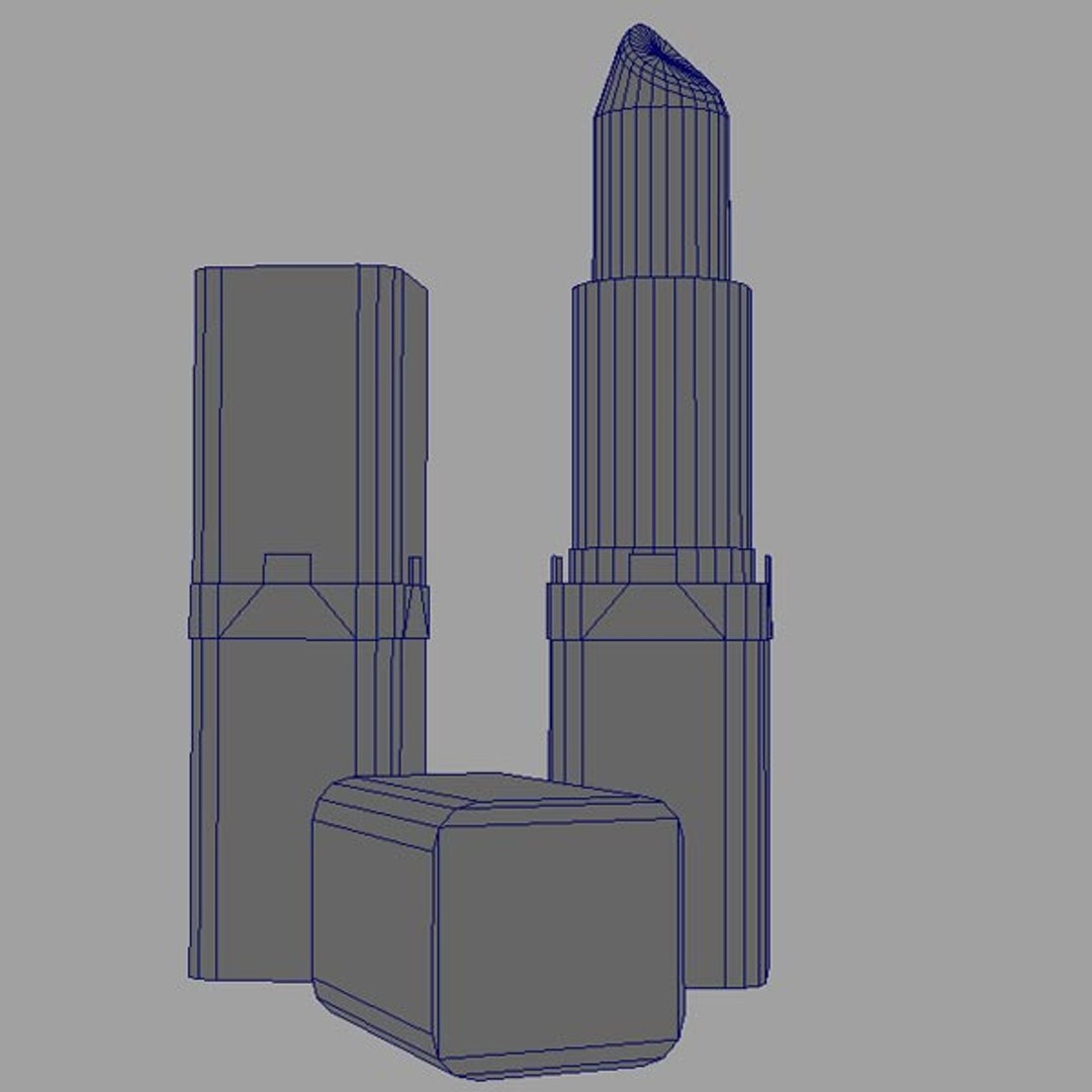 Lipstick Lips 3d Obj