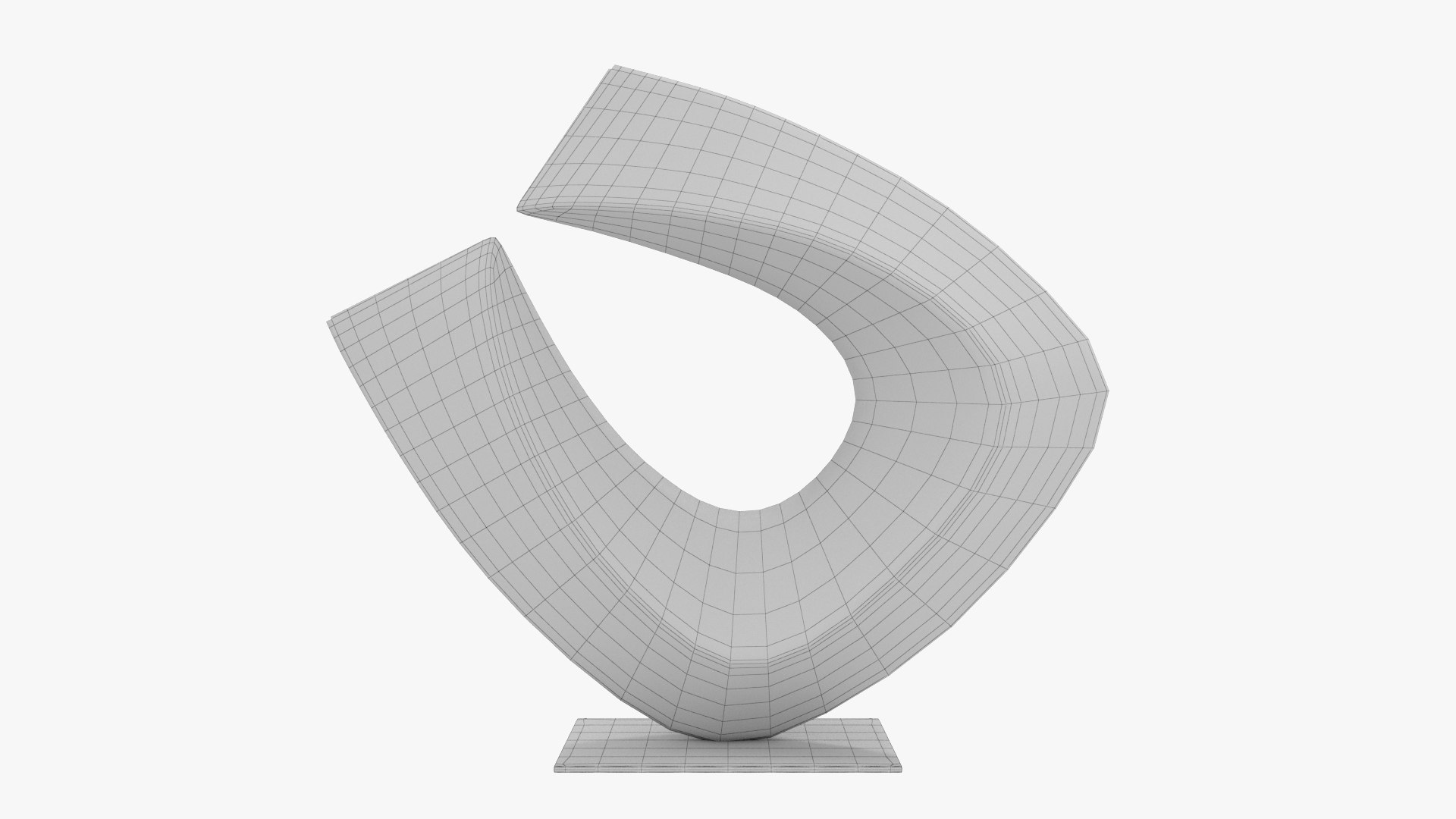 Sculpture Curved Edge Fogell 3D Model - TurboSquid 2100524