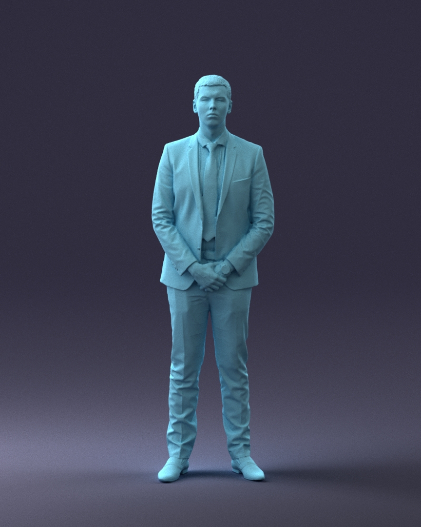 3D Man Suit Model - TurboSquid 1438778
