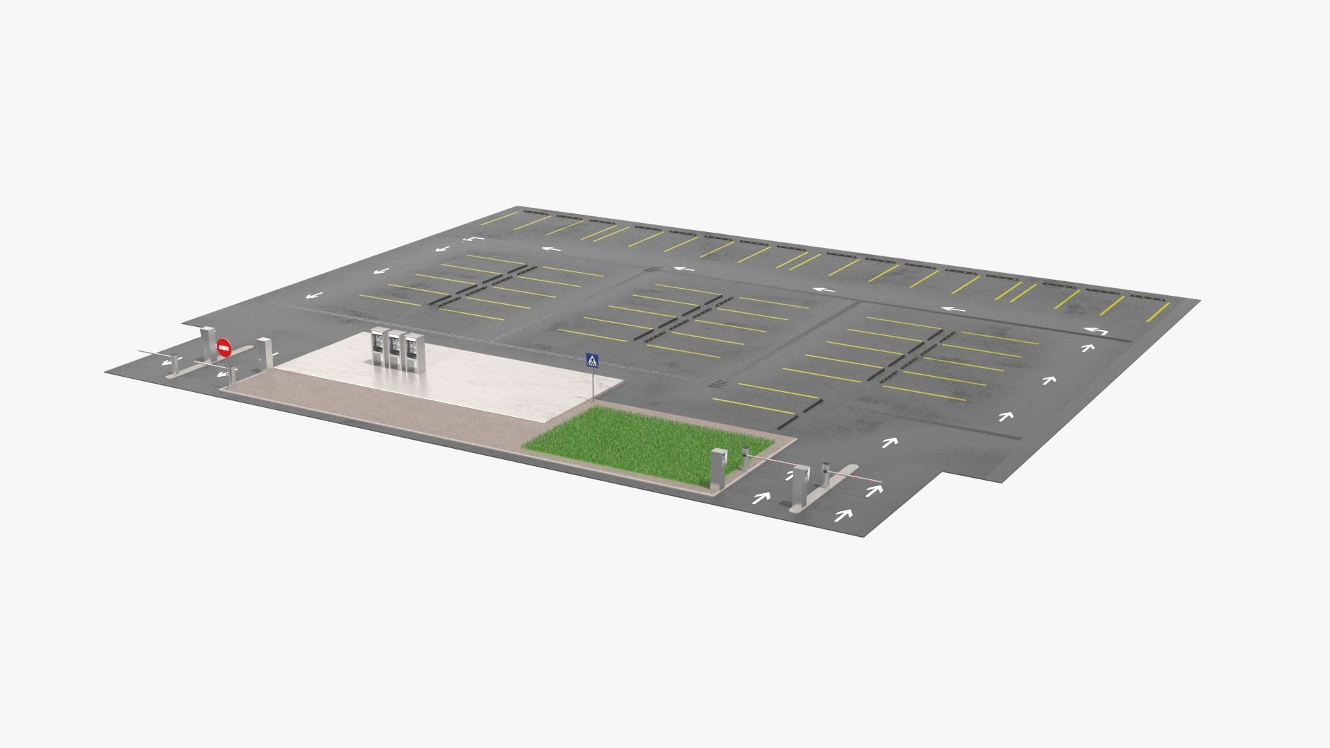 3D Model Parking Place Fur - TurboSquid 2105082