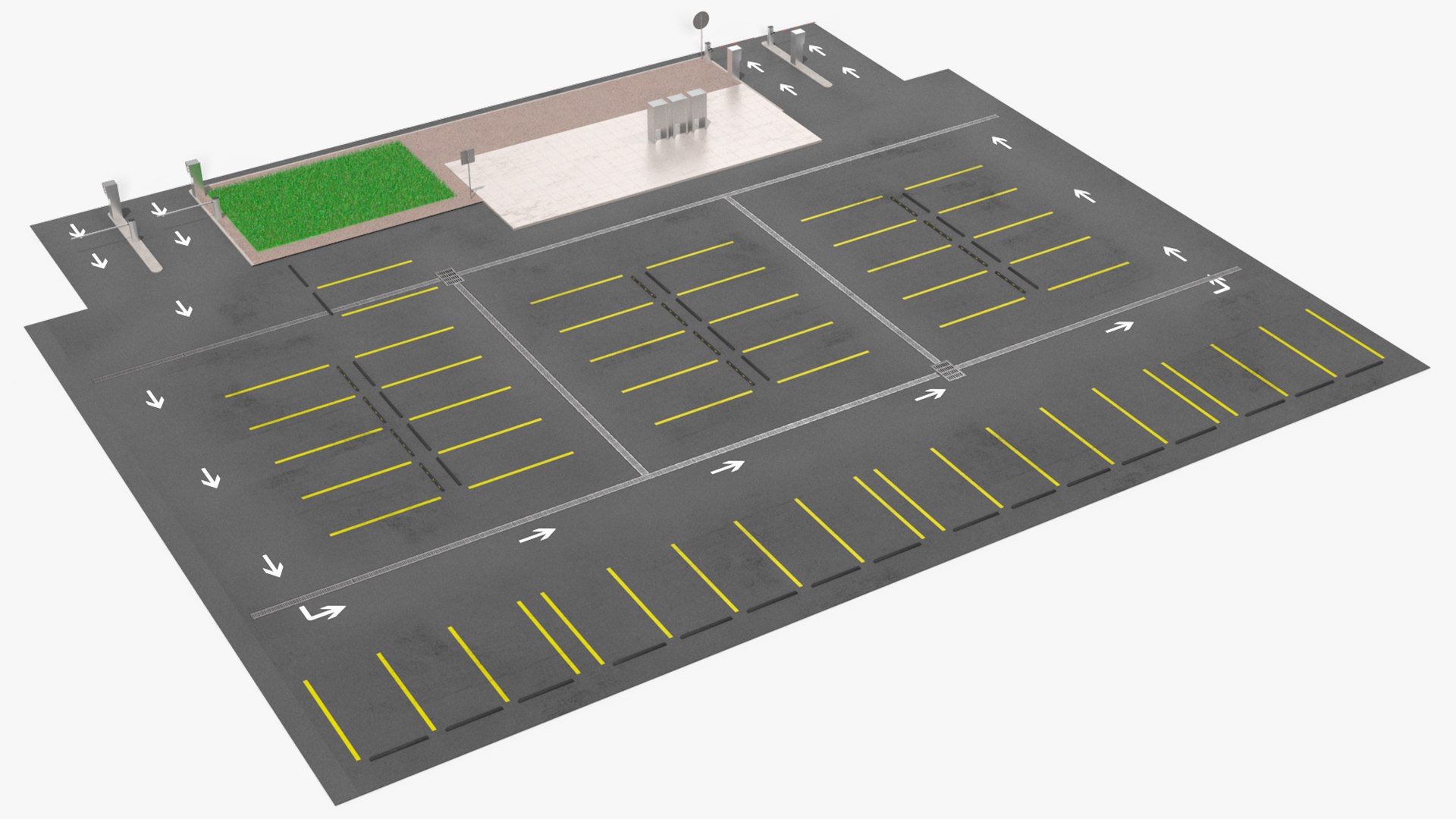 3D Model Parking Place Fur - TurboSquid 2105082