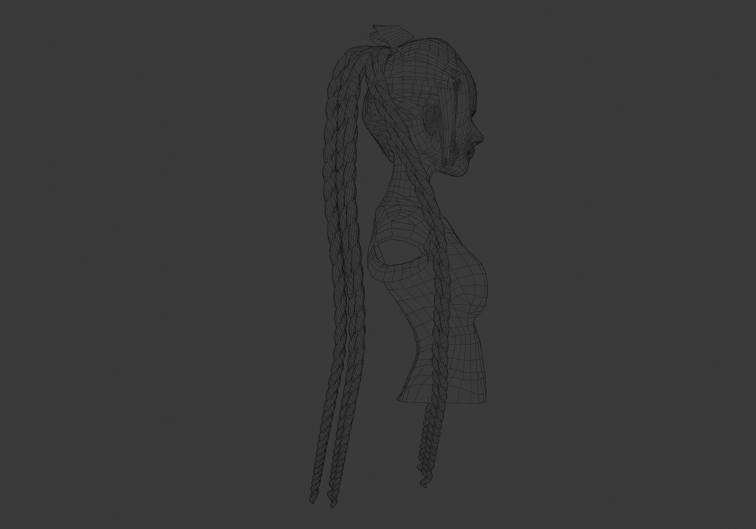 3D Braids Cute Hairstyle Model - TurboSquid 1943322