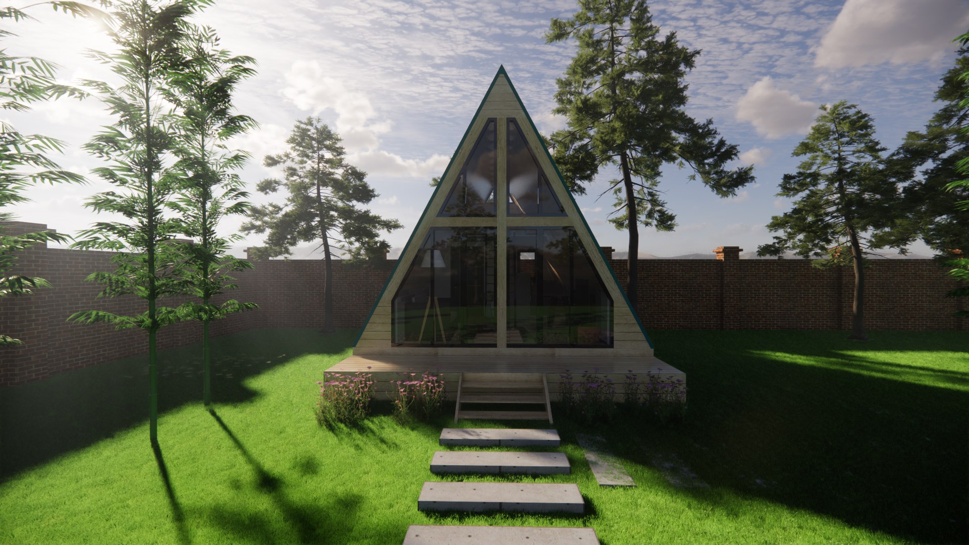 3D Model A FRAME HOUSE1 - TurboSquid 2257079