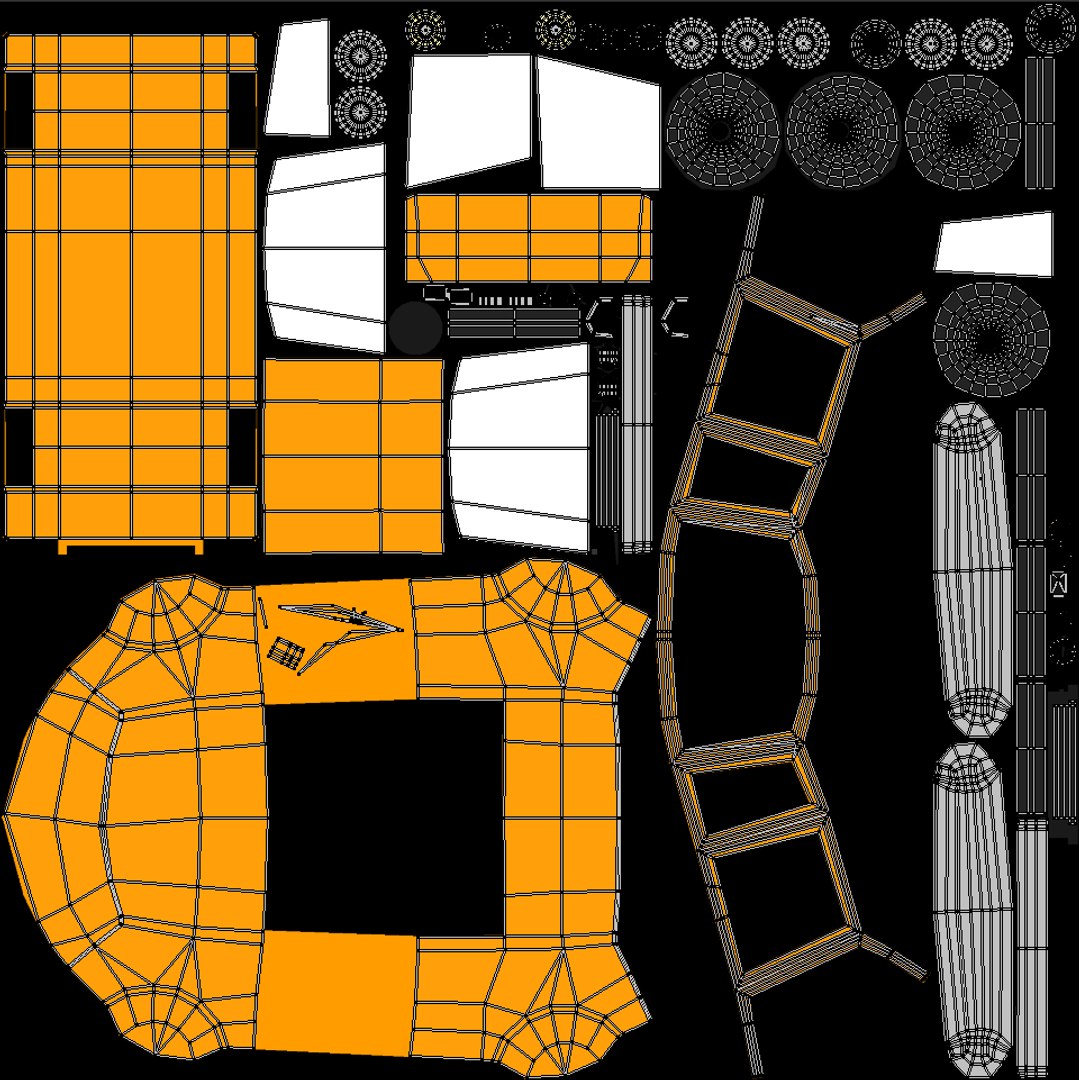 3d Model Cartoon Car Rigged