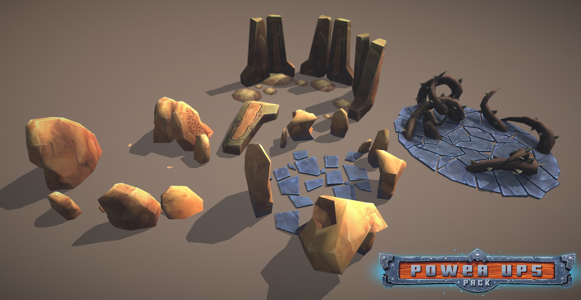 3d Model Pack Power-ups