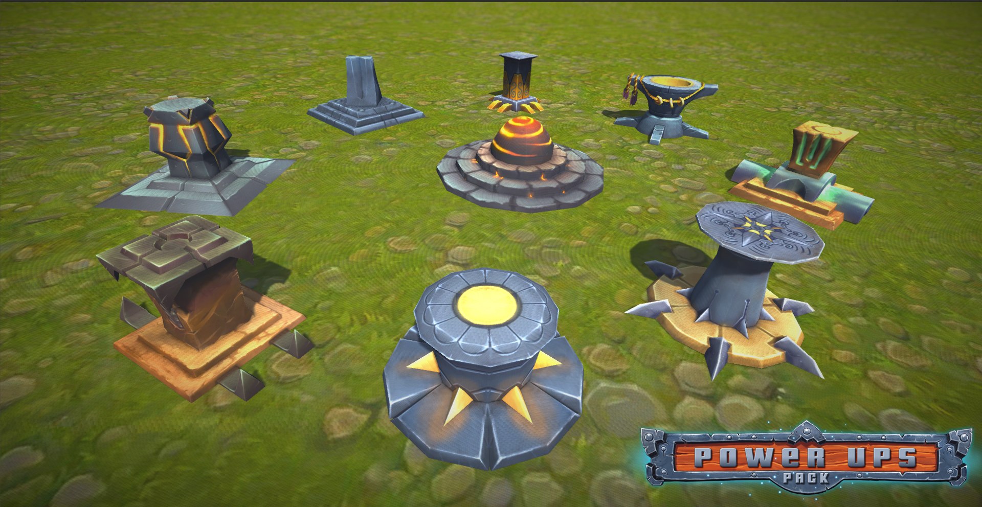 3d Model Pack Power-ups