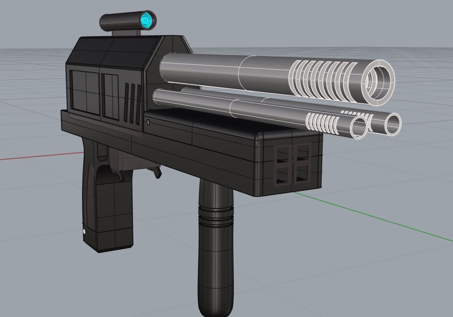 3D Ready Futuristic Gun Model - TurboSquid 1452288
