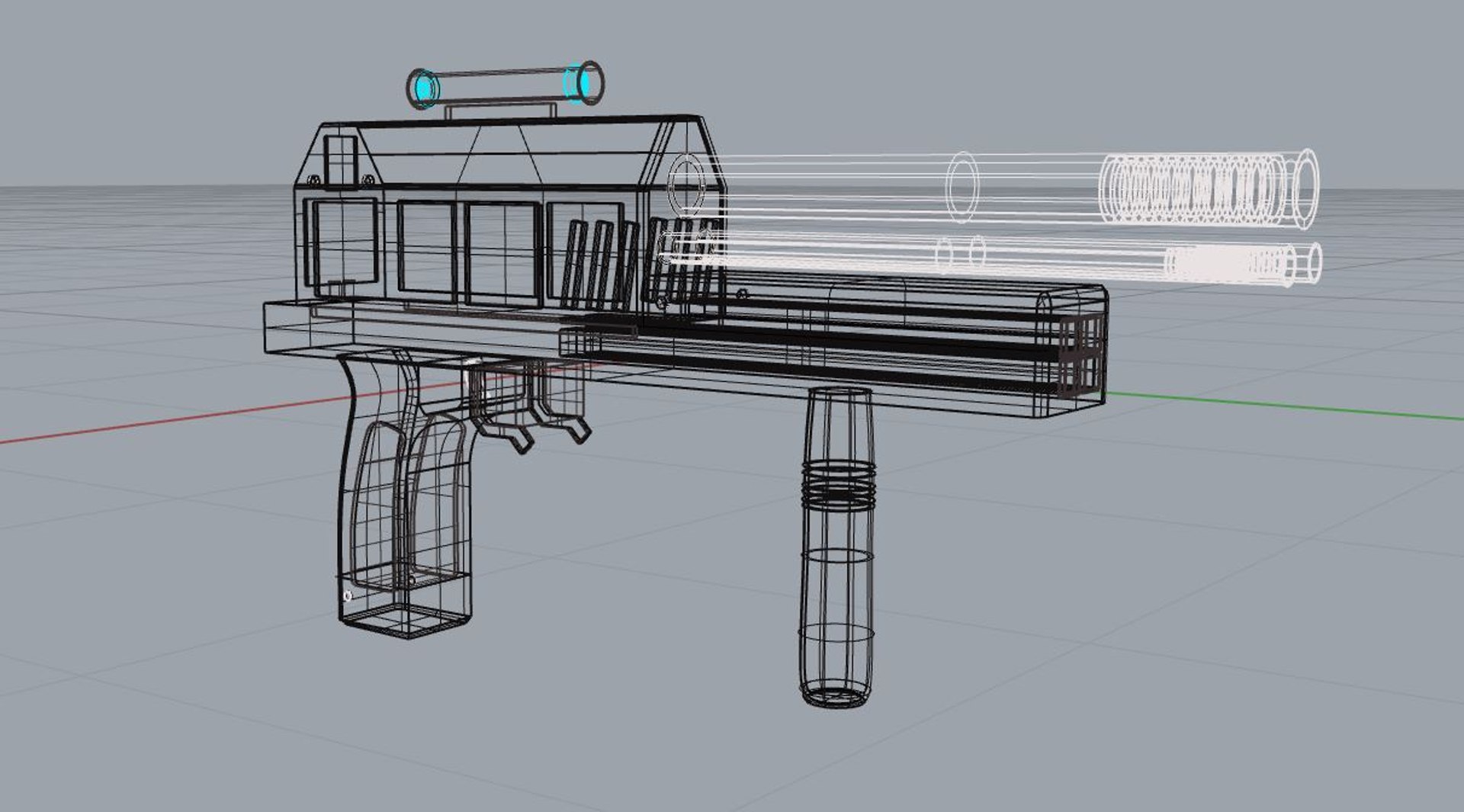 3D Ready Futuristic Gun Model - TurboSquid 1452288