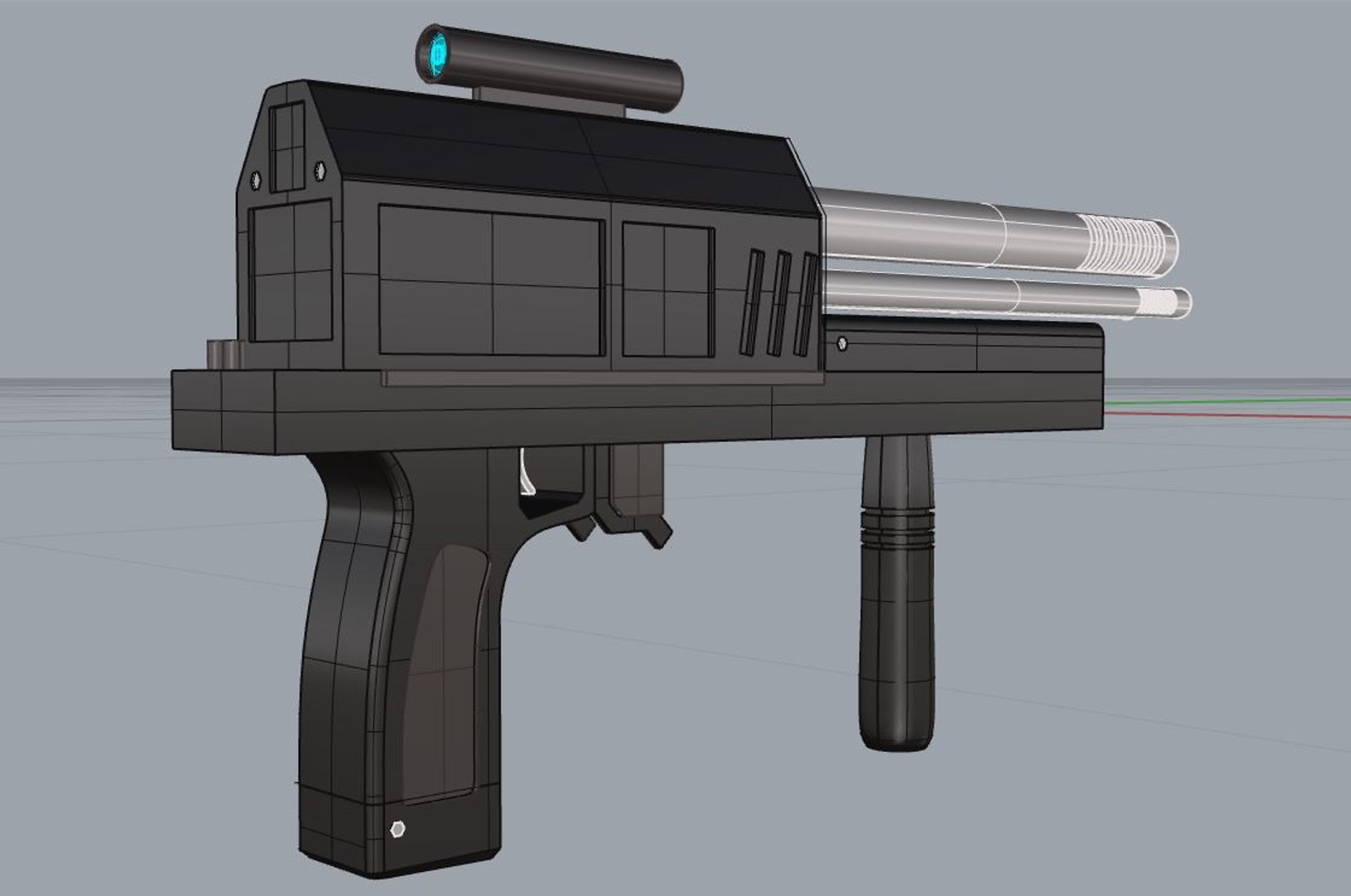 3D Ready Futuristic Gun Model - TurboSquid 1452288