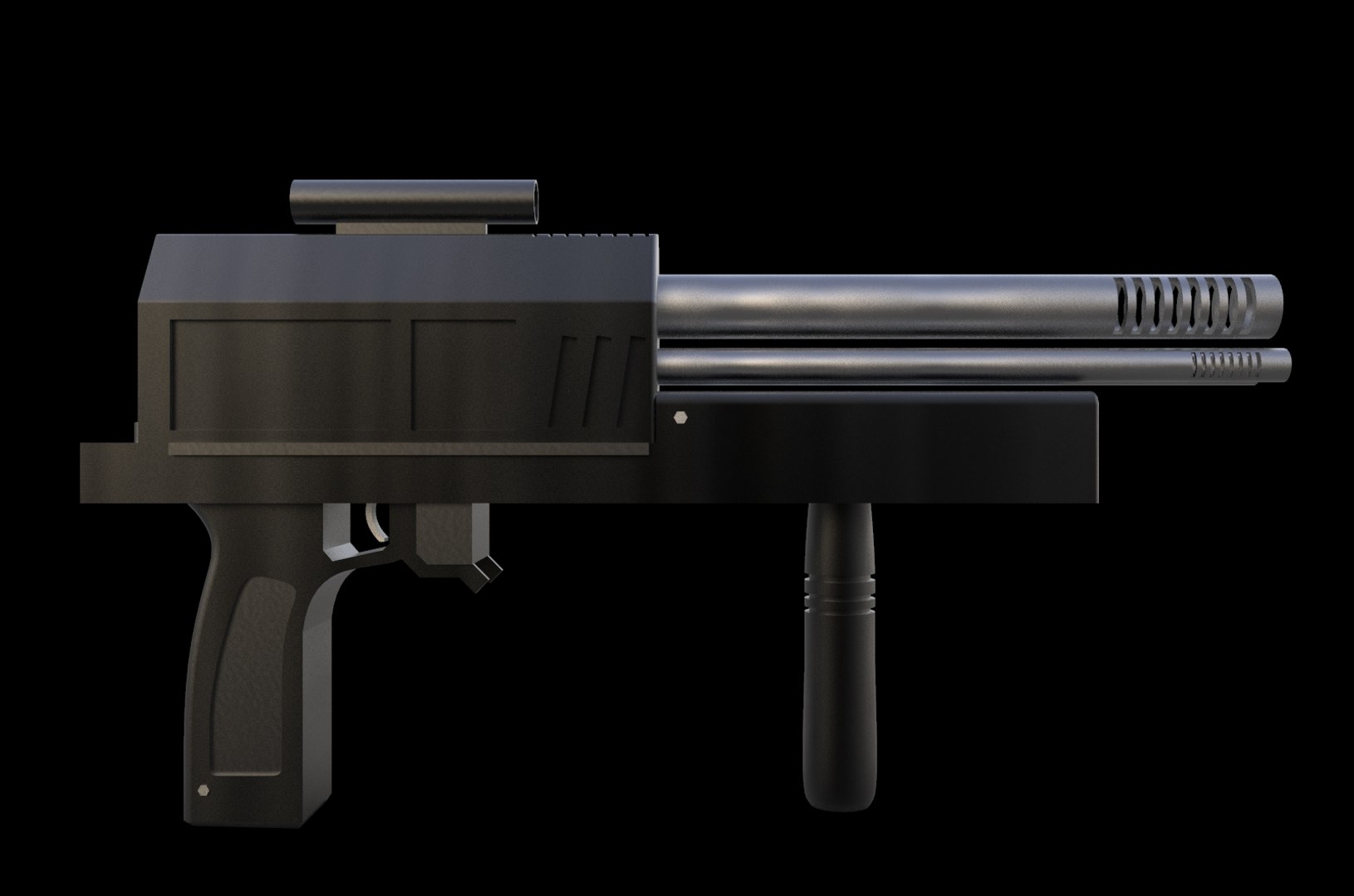 3D Ready Futuristic Gun Model - TurboSquid 1452288