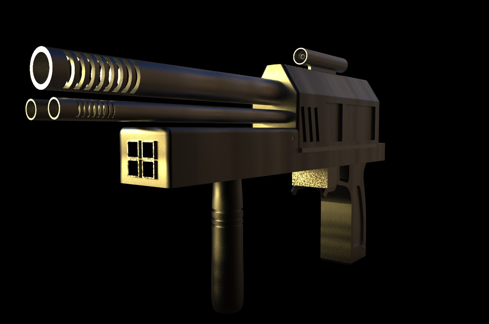 3D Ready Futuristic Gun Model - TurboSquid 1452288