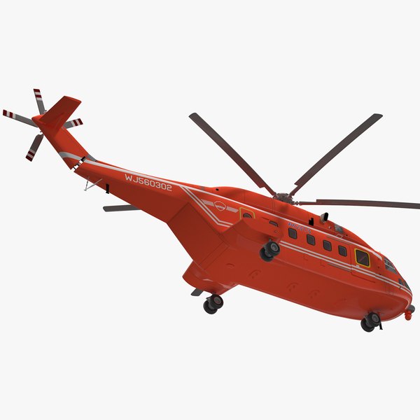 modelo 3d Avicopter AC313 Fire Attack Helicopter Rigged for Maya ...