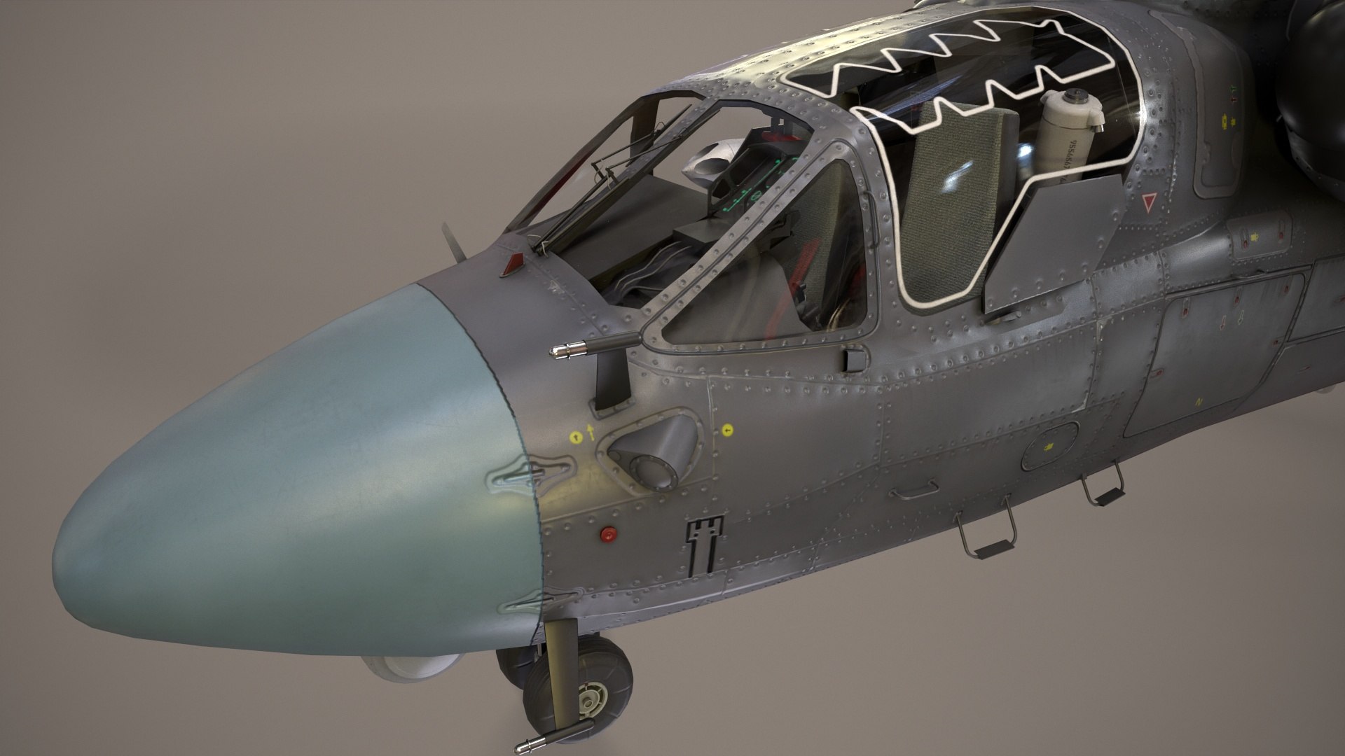 Kamov Ka-52 Alligator Dark Static Model - TurboSquid 1979479