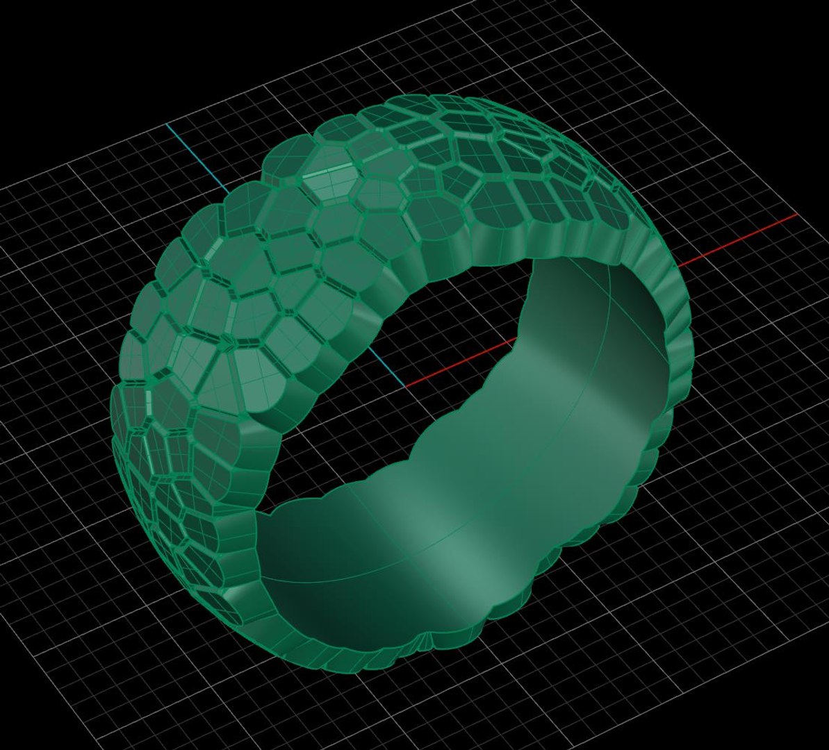3D Ring Geometric Shape Voronoi - TurboSquid 1340806