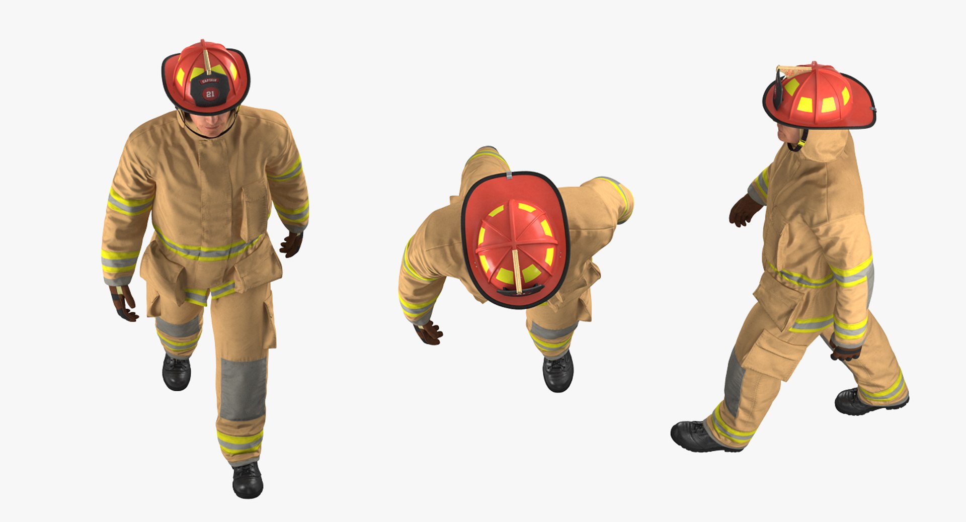 3D Firefighter Fully Protective Suit - TurboSquid 1157618