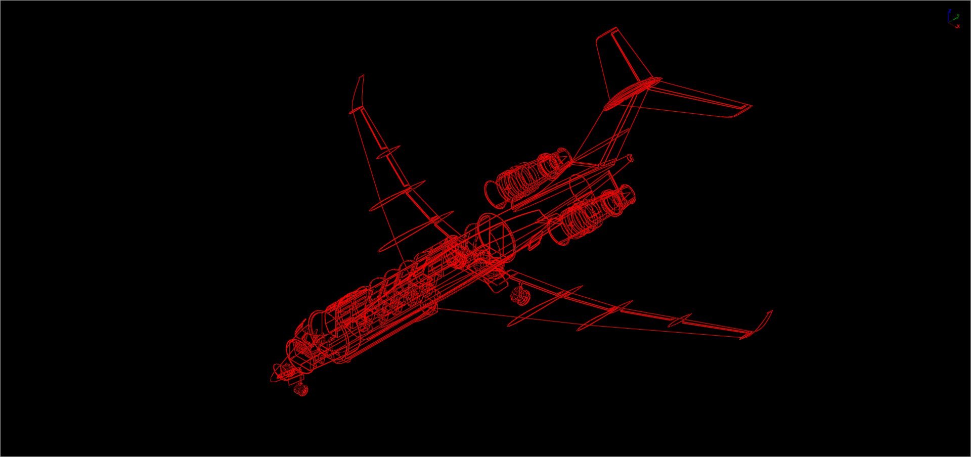 3ds Max Sentinel Surveillance Aircraft Solid