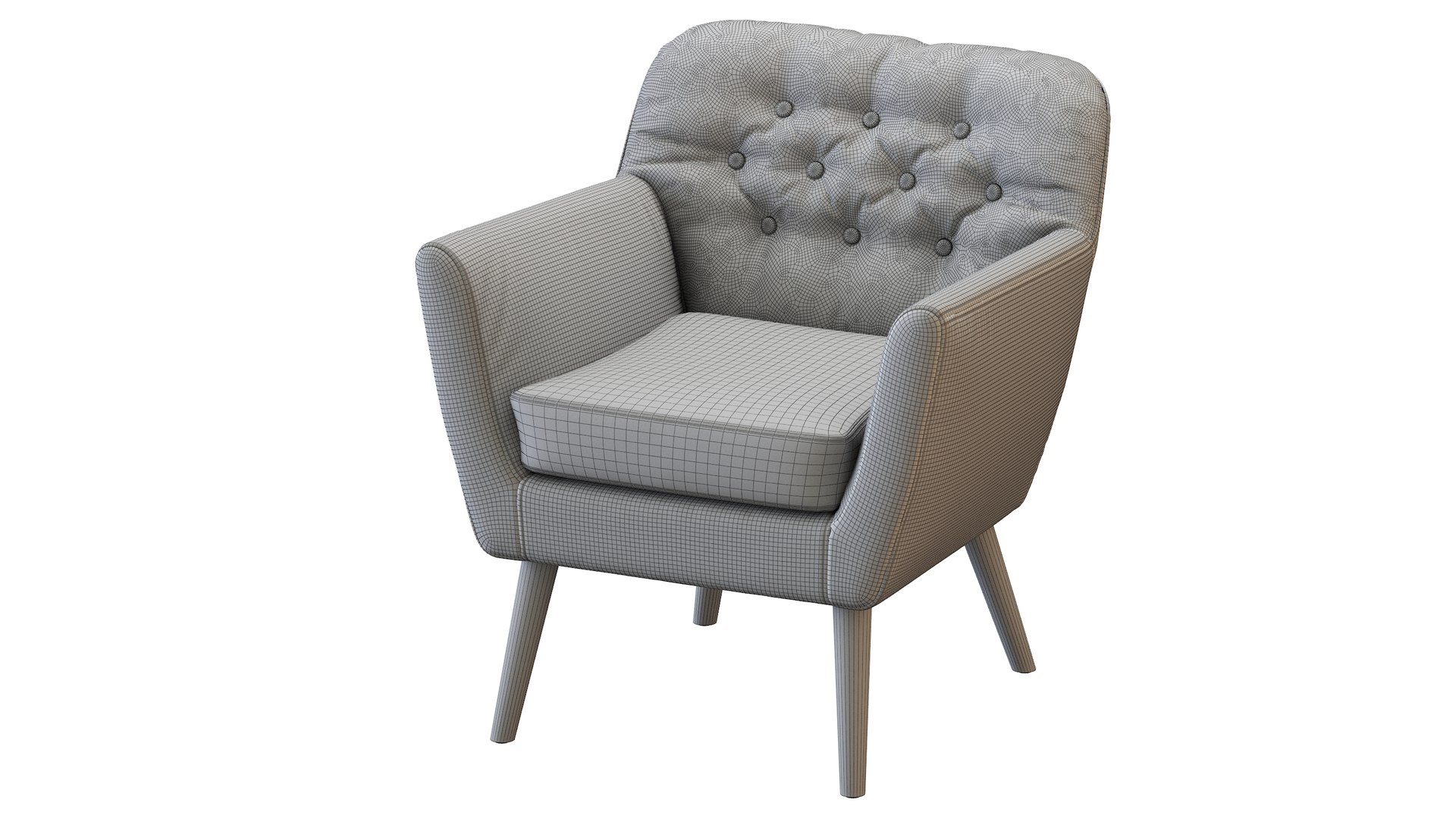 Madelyn Mid Armchair 3D Model - TurboSquid 1973876
