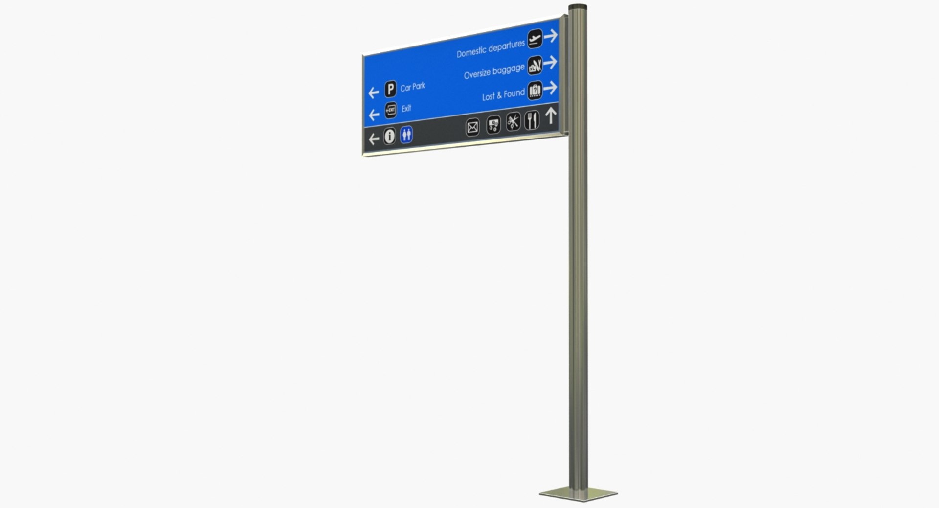Airport sign 3D - TurboSquid 1410798