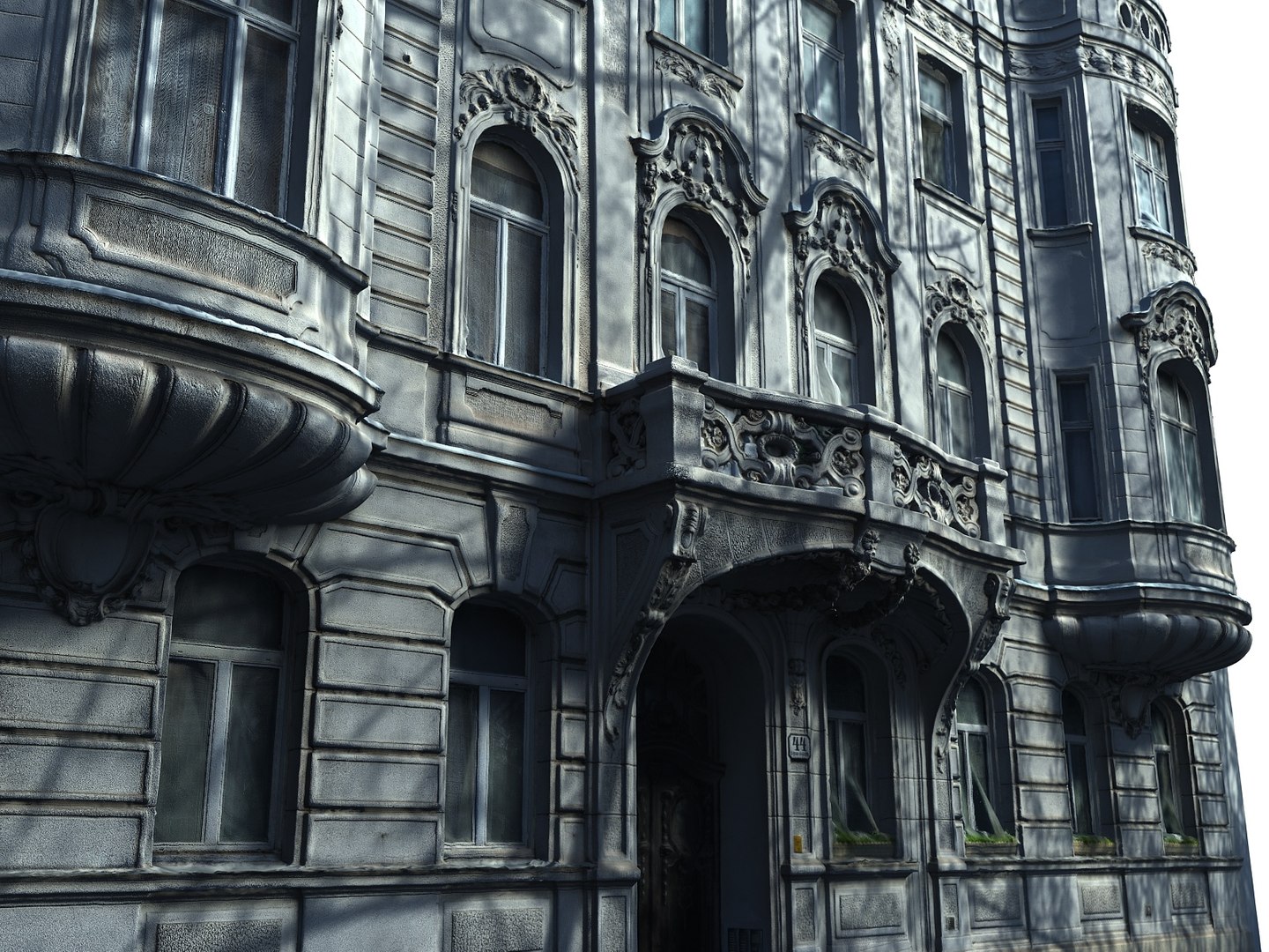 3D Baroque Facade Model - TurboSquid 1187697