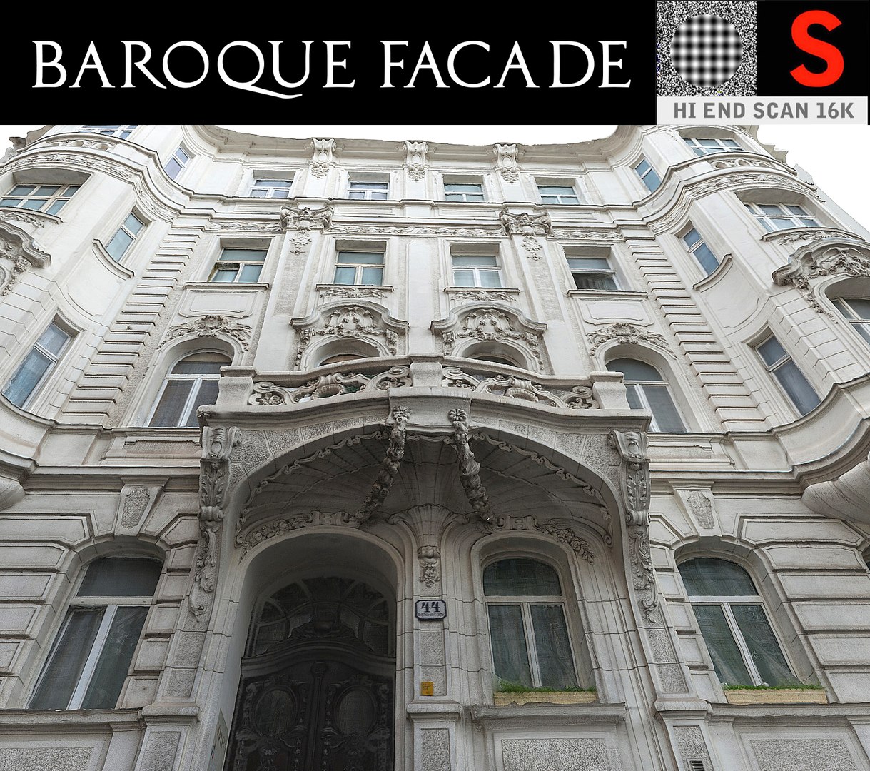 3D Baroque Facade Model - TurboSquid 1187697