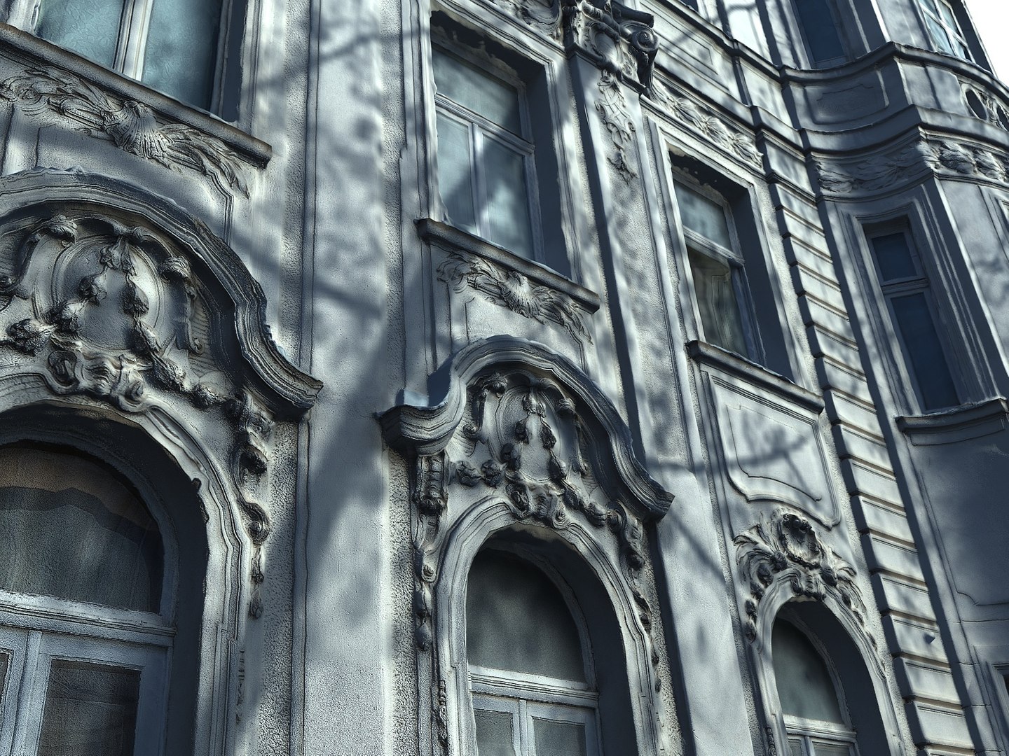 3D Baroque Facade Model - TurboSquid 1187697