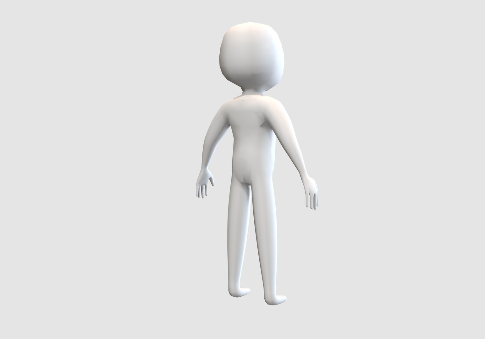 Basic cartoon human model - TurboSquid 1912813