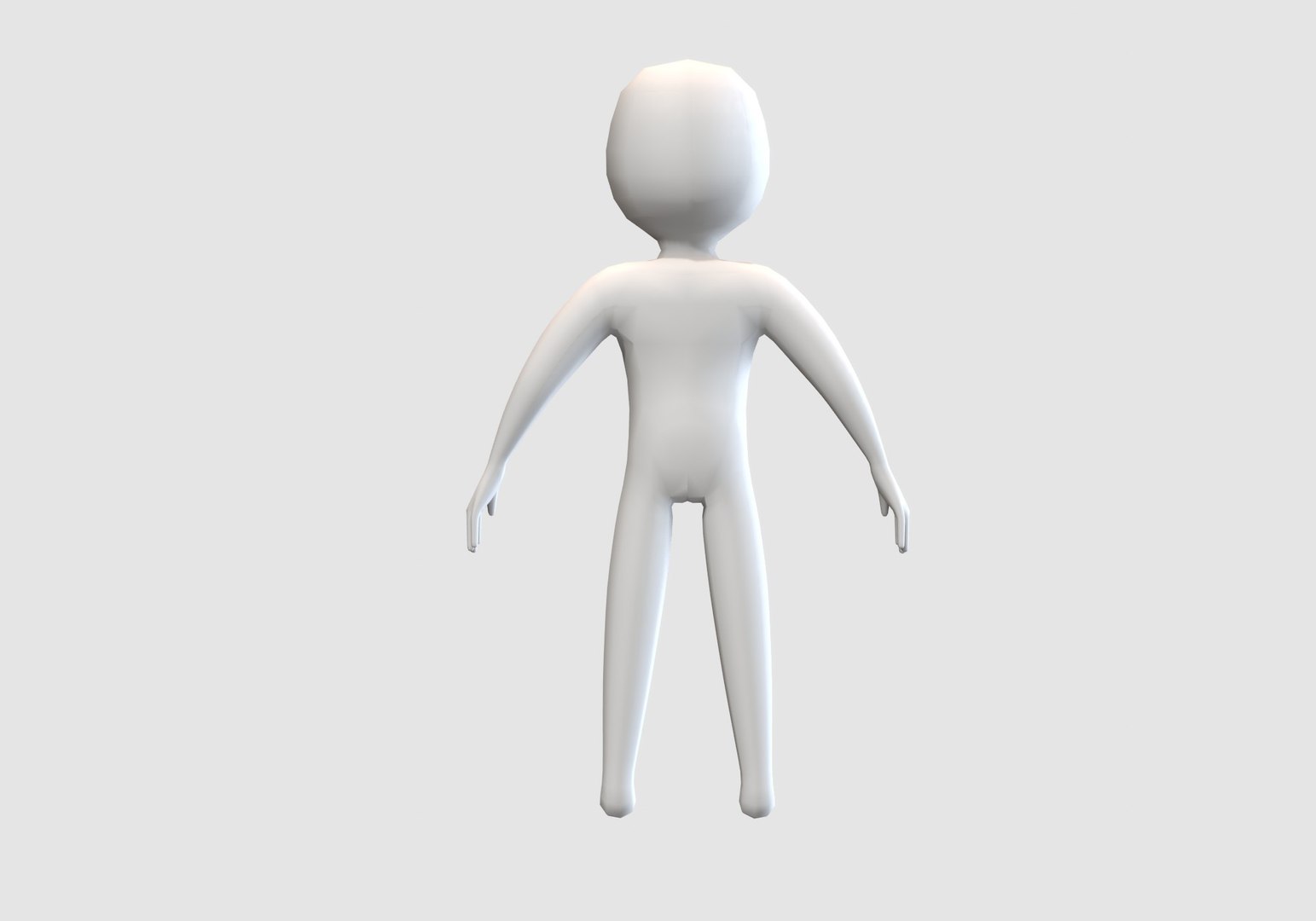Basic cartoon human model - TurboSquid 1912813