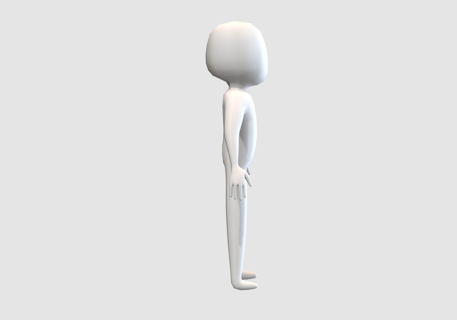 Basic cartoon human model - TurboSquid 1912813