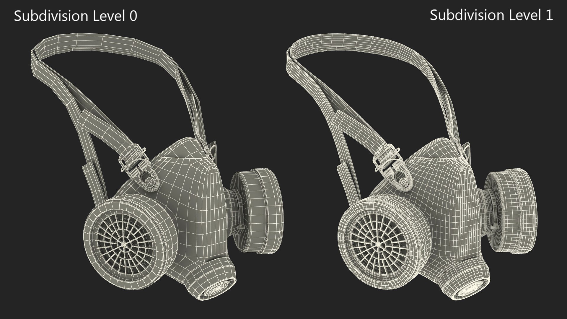 3D Miners Mask Dirty Model - TurboSquid 2330658