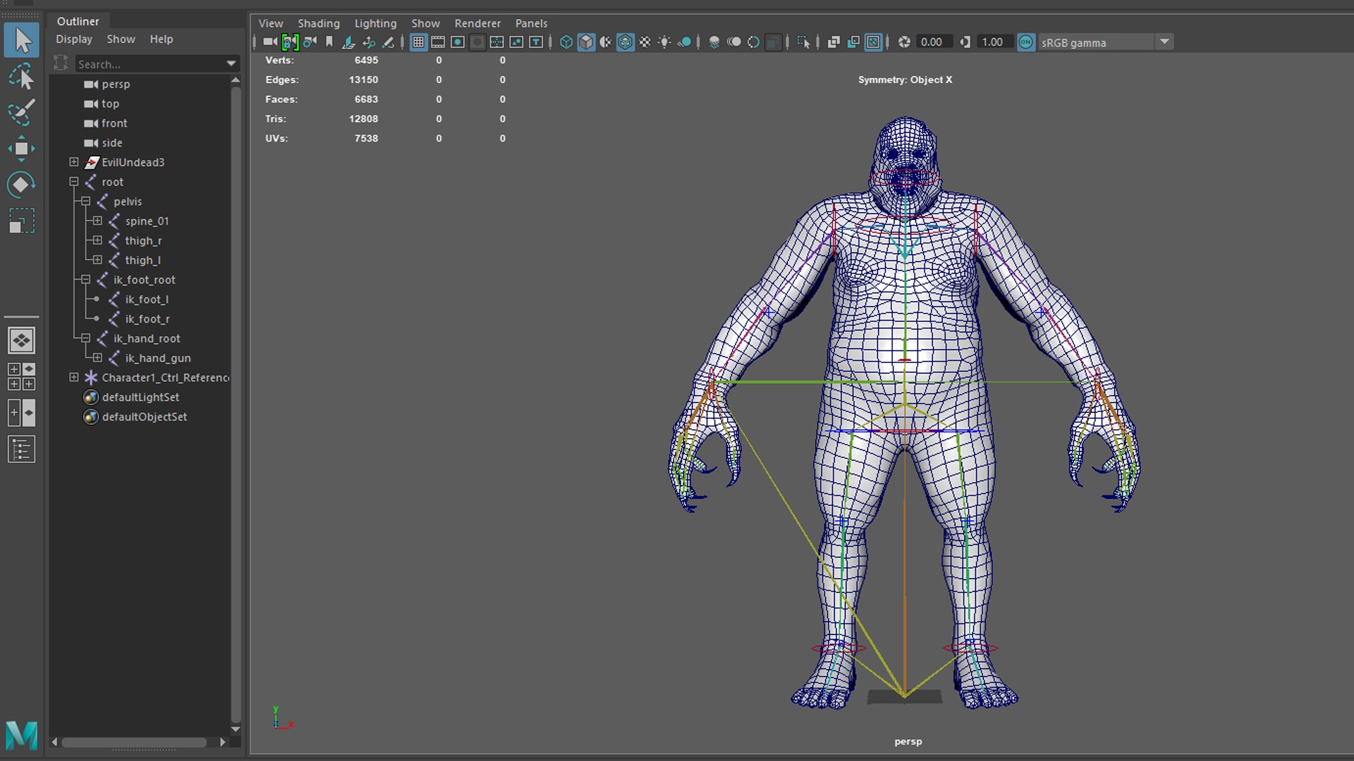 3D Evil Undead 3 Model - TurboSquid 2019308