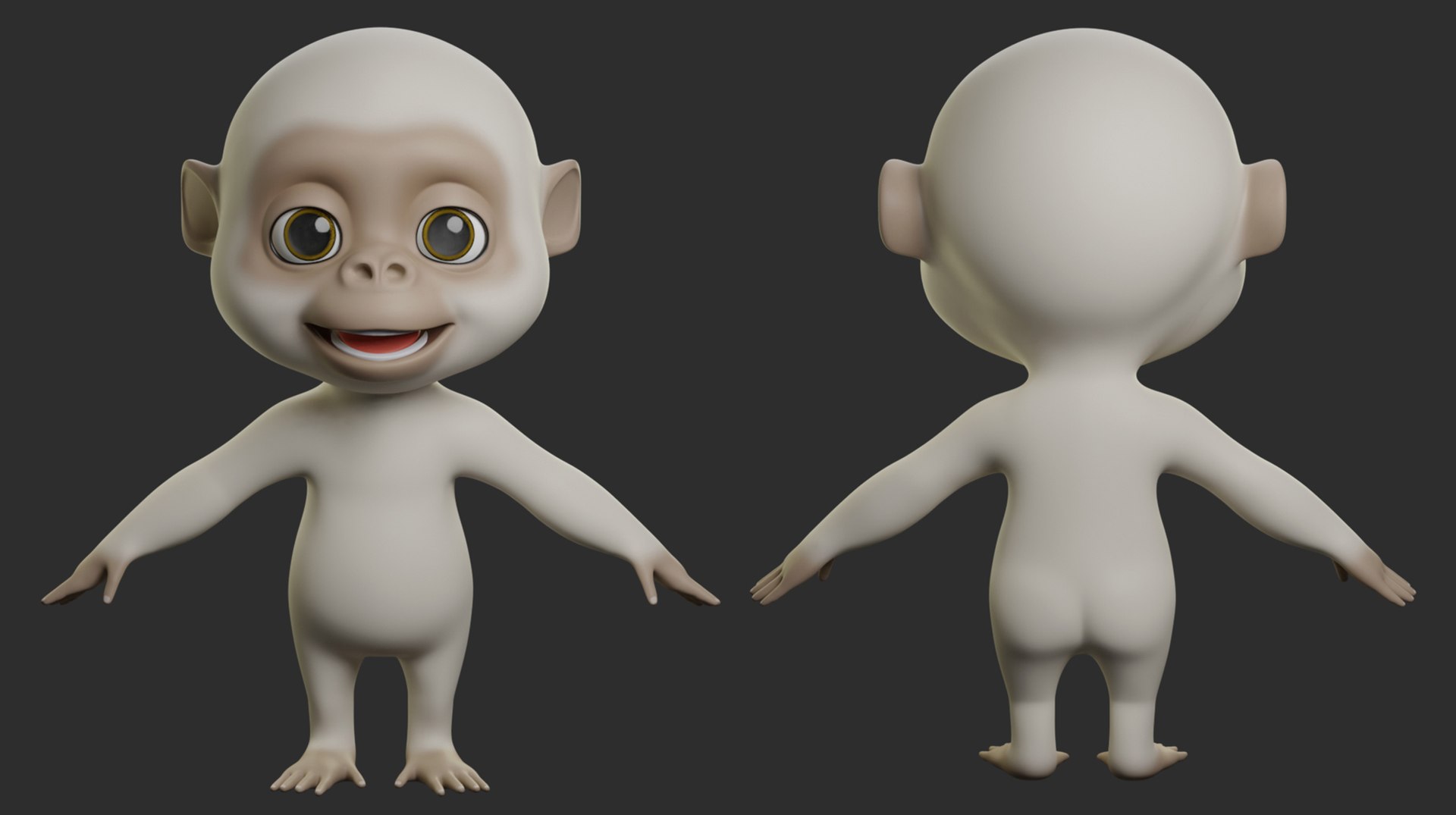 Cartoon Gorilla Model - TurboSquid 2321457