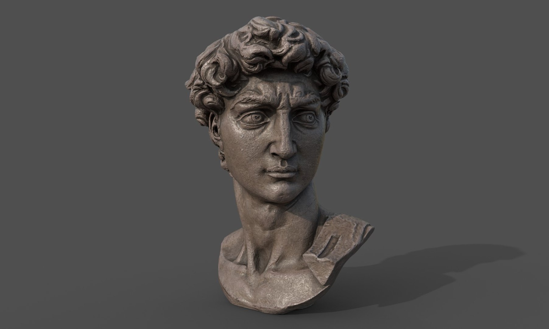 3D Bust Of David Model - TurboSquid 1821419