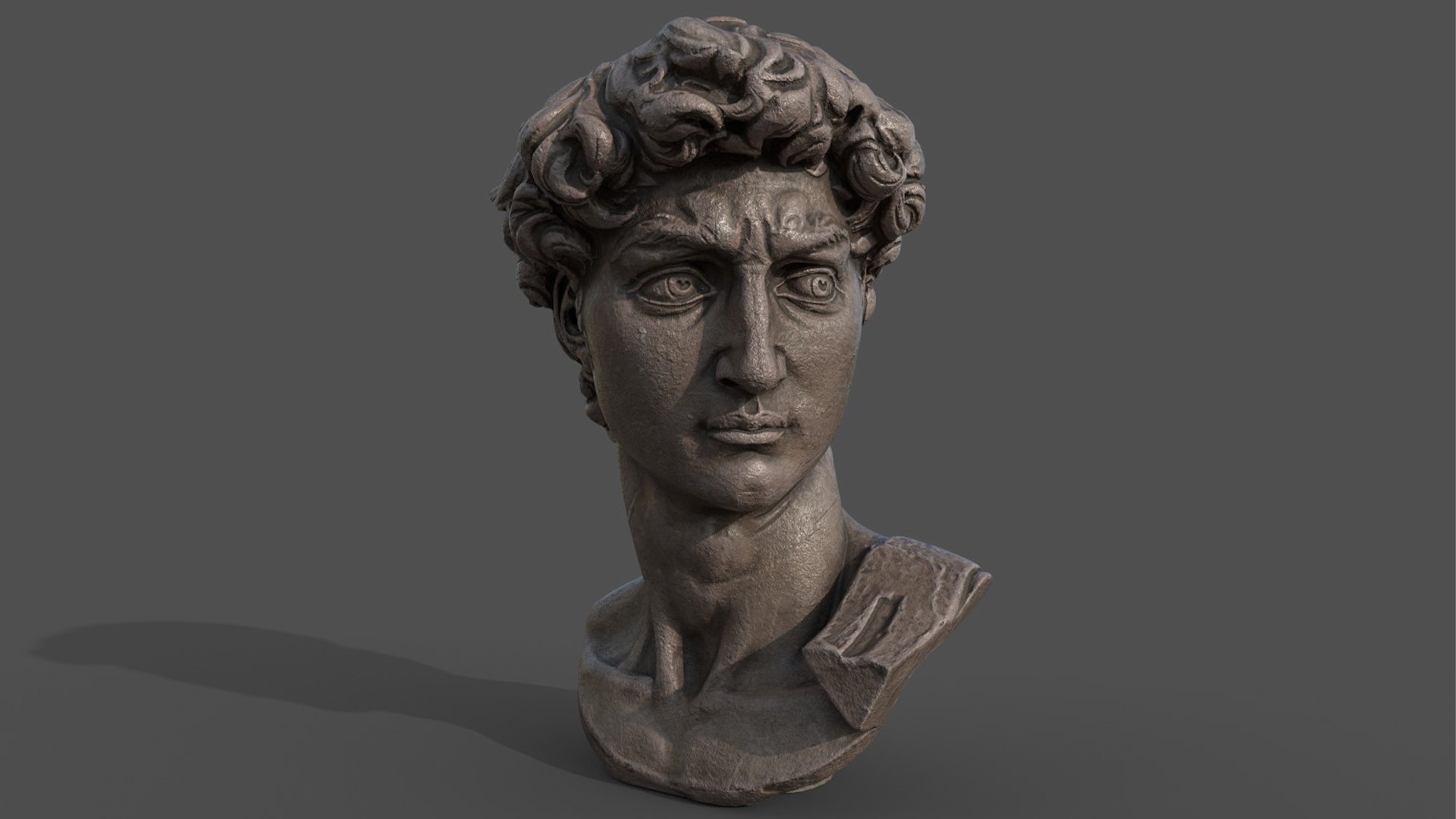 3D Bust Of David Model - TurboSquid 1821419