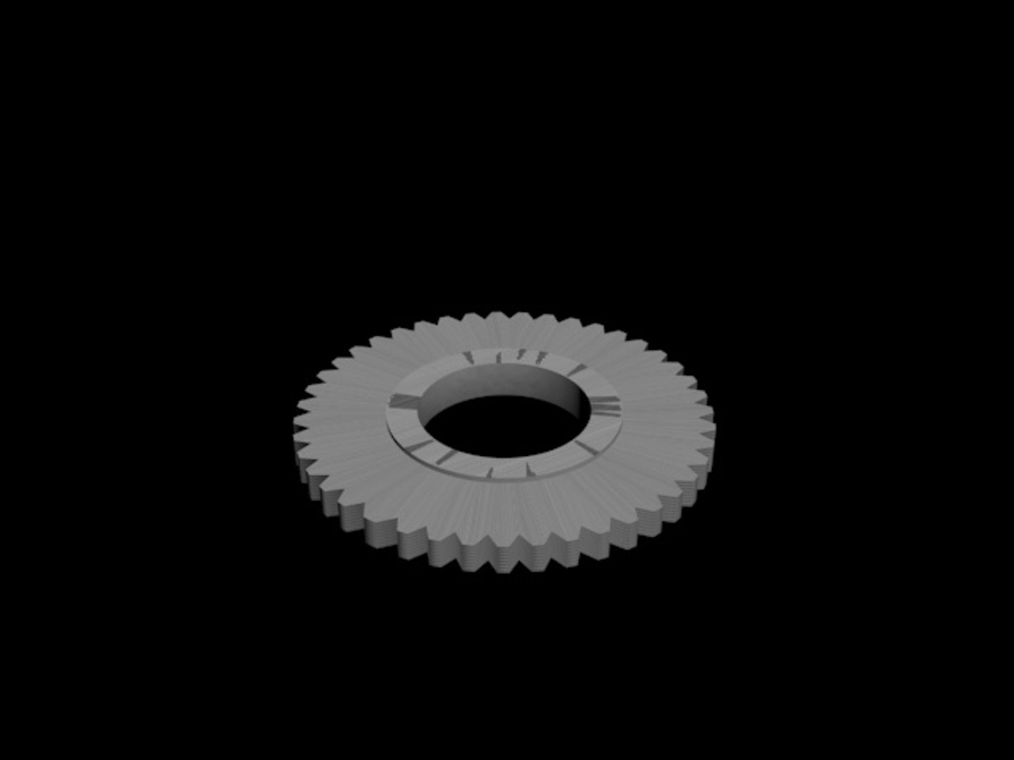 free simple gear 3d model