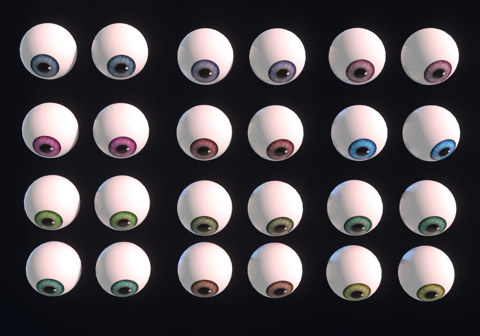 3D 12x Eyes Package Cartoon - TurboSquid 1885108