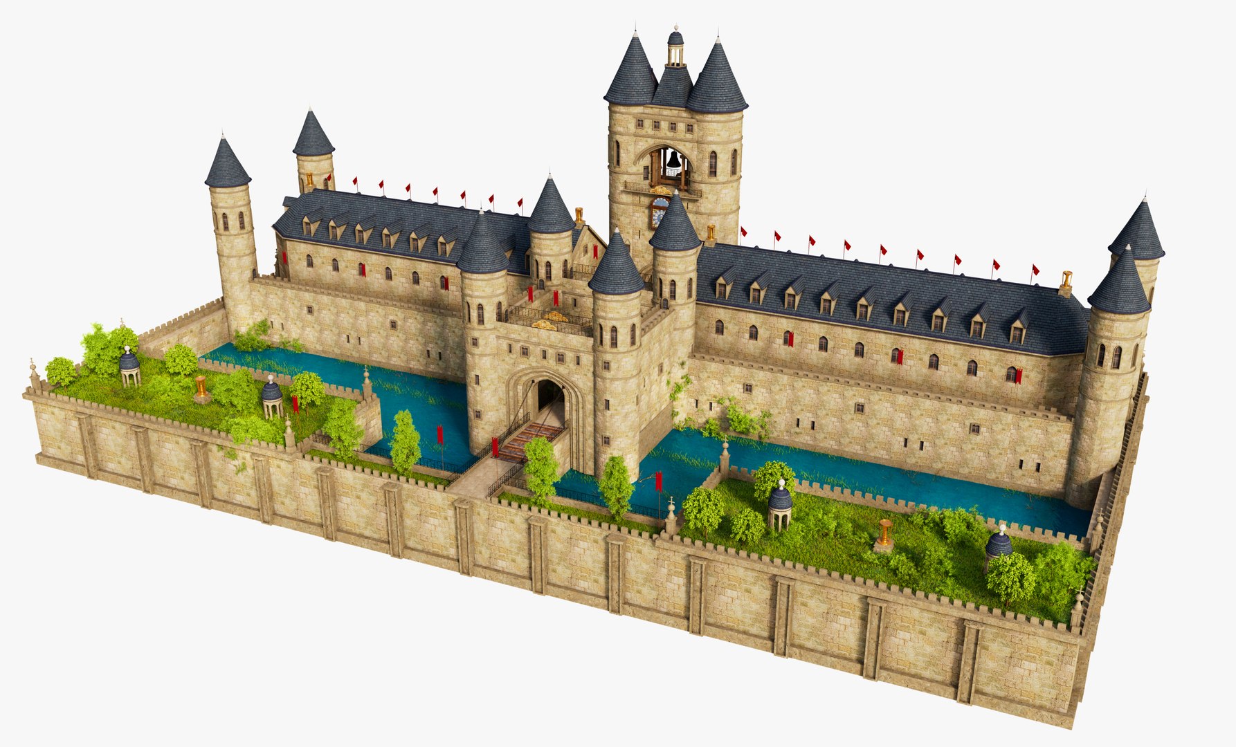 Big Bell Of Bordeaux Gate Environment 3D Model - TurboSquid 2312839