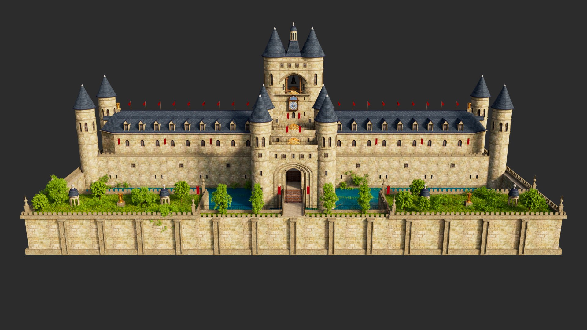 Big Bell Of Bordeaux Gate Environment 3D Model - TurboSquid 2312839