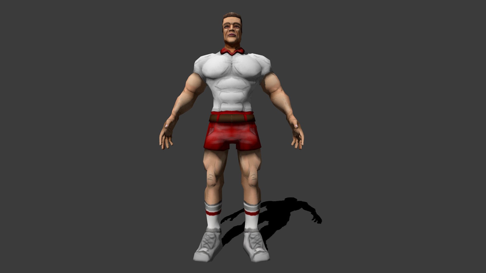 3d character silly short model