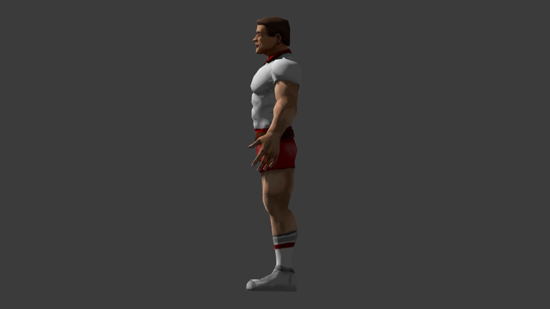 3d character silly short model