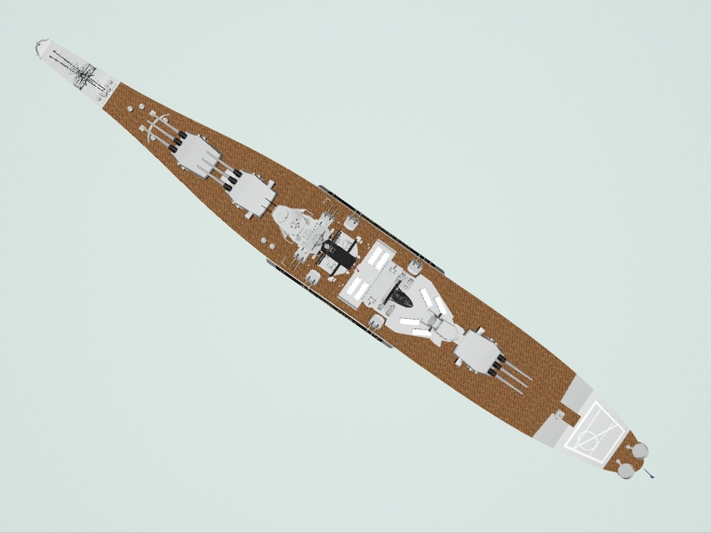Uss New Jersey Battleships 3d Dxf